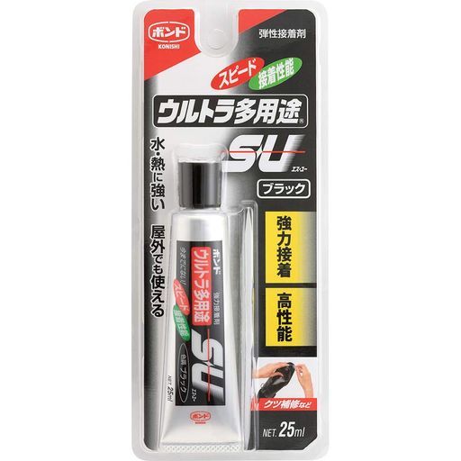 金属,硬質プラスチック,木材,コンクリート 個装形態:プラパック 性状:シリル化ウレタン樹脂系無溶剤形 色調:ブラック 性状:粘度50~100Pa・s NET(個装):25ml 個装サイズ:W80xD32xH175 個装重量:48g 用途:...