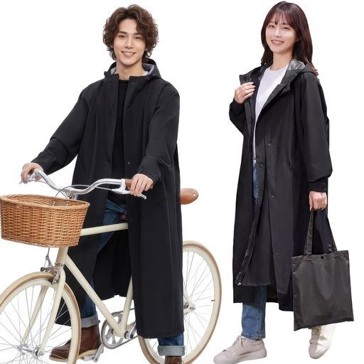 ✅【軽やかで蒸れにくい、新時代の「透湿・超軽量」自転車用レインコート】重くてムレるレインコートの常識を覆す、わずか約440g(Mサイズ)の超軽量モデル。生地の裏側に水を通しにくい高機能TPUラミネート加工を施し、しっかりとした防水性を実現し...
