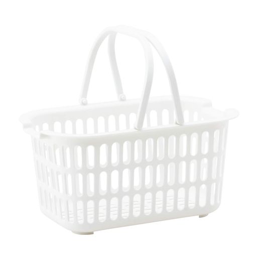 サイズ:28x18x15cm 本体重量:192g シャンプーやボディーソープを入れて、銭湯などのお供にぴったりのサイズ。 ご家庭内でも洗剤や化粧品などの小物入れとして使える。 しっかりとした頑丈なつくり。