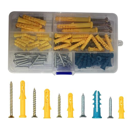 【製品仕様】M8(4.2*60mm)6本入り、M8(4.2*40mm)8本入り、M6(3.5*30mm)30本入り、M6(3.5*25mm)25本入り。M6(3.5*20mm)26本入り。 【素材】ウォールインサートは耐久性に優れ、壊れにく...