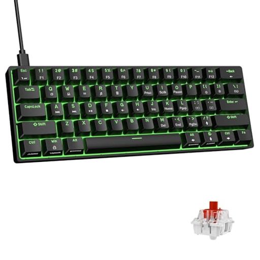 60%コンパクトな機械式キーボード:DK61SEはデスクトップとマウス操作のためのより多くのスペースを解放する超コンパクトなansiレイアウト設計を備えています。 レッドリニアメカニカルスイッチ:DK61SEは独自に開発されたtmkbリニア...