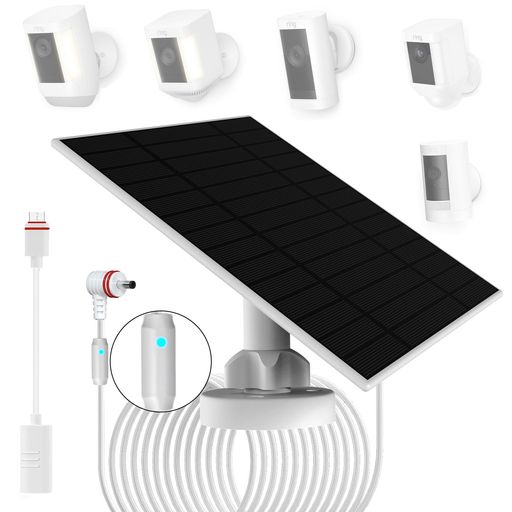 1. 【互換性】このリングドアベルバッテリー充電器用ソーラーパネルは、リングビデオドアベル2(第2世代には非対応)、ビデオドアベル3/3+、ビデオドアベル4、ドアベル4 PLUS、ドアベル2Kカメラ、GOOGLE NESTドアベル(バッテリ...