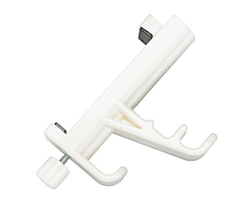 本体サイズ:20x108x71.6mm 1個あたりの耐荷重:1.5kg 材質:ABS樹脂 取付可能場所:カモイ、窓枠、棚、テーブル等、上下の巾が5mm~80mmまで。 特長:木ネジやクギは不要せず、カモイや桟にはさんで回すだけで締付けて簡単...