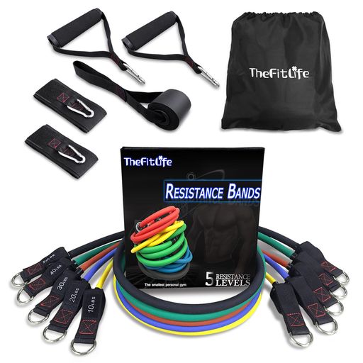 【68kgまでの負荷調整】:5本のチューブ合わせて68kg(150LBS)までの負荷調整が簡単にできます。ゴムは自在に伸縮し変化し運動のバリエーションを多く生み出すことができます。ゴムの負荷力を利用してトレーニングの効果をより高めるためにこ...