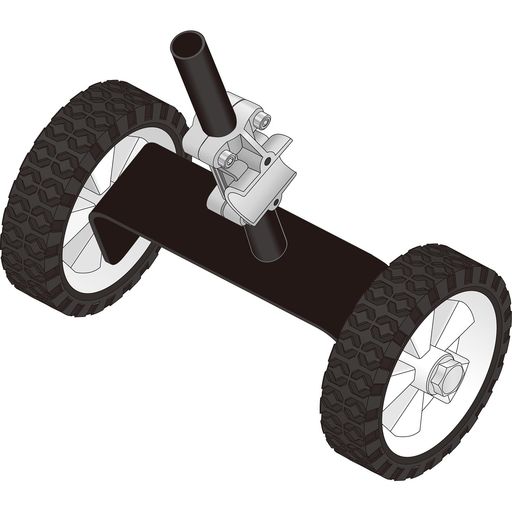 ニシガキ T型バリカン(N-854・N-855)と併用することで除草の作業性・安全性をアップ。 セット内容:二輪車x1セット・ボール外径Φ24/25/25.4用スリーブx各1・取扱説明書 重量:1300g 本体:樹脂