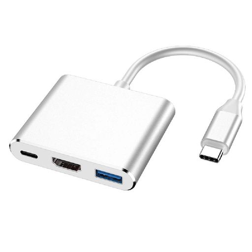 【USB-C 変換アダプタ 3-in-1】USB-C ハブには標準USBポートx1、4K HDMIポートx1、、1x Type-C PD充電ポート、を搭載しています。簡単な接続でご利用いただけます。 【PD急速充電】USB Power De...
