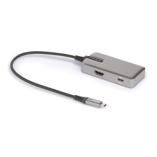 4-IN-1、4機能搭載マルチポートアダプタ:HDMI 2.0b、4K60Hz HDR10ビデオ対応USB 3.1 Gen 2/10Gbpsドック。1x USB-A(10Gbps、7.5W BC 1.2急速充電)ポート、2x USB-C 1...