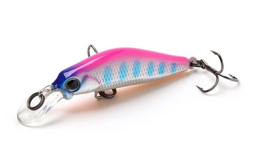 主な対応魚種:シーバス トラウト タイプ:シンキング サイズ:40mm/重量:3g カラー:ピンクヤマメ WPY フック:#14