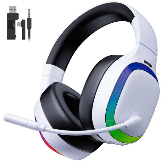 【次世代ゲーミングヘッドセット|PS5最適化デザイン】PS5/PS4/PCに最適化したデザインを採用したワイヤレスゲーミングヘッドセット。有線・無線ともに使用でき、プロゲーマーからカジュアルユーザーまで幅広く対応。ゲームの世界観をより深く感...