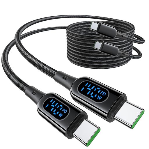 【PDで最大140W充電を実現】最大140Wの超高速充電を実現するUSB PD対応ケーブル。28V/5Aの高出力でスマホ・タブレット・ノートPCの充電時間を大幅に短縮。PD3.1規格により5V/3A(15W)から28V/5A(140W)まで...