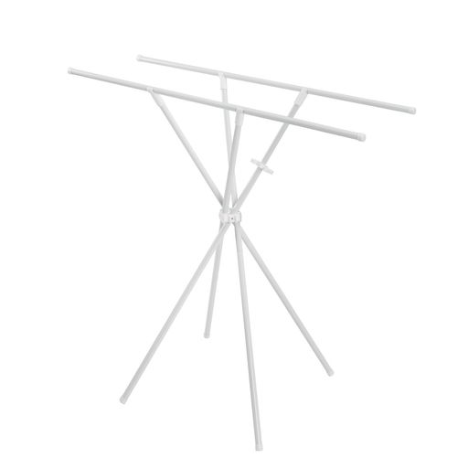 【商品仕様】本体寸法:幅143*奥60*高さ130cm。重量:約2.06KG。耐荷重:20 kg。材質:ABS PP + 鉄(スプレー塗装パイプ) 【コンパクト収納できる】この物干しスタンドは使うときに中央部の固定部をゆっくりと回転してすぐ...