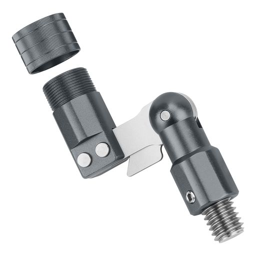 【汎用仕様】1/2inch(約12.7mm)ネジ径で、市販のランディングネット・玉ノ柄に広く対応、重量約95gです。 【航空アルミ素材】超軽量・高強度・耐腐食性に優れ、長期使用に耐ます。 【安全易操作】ワンプッシュでロック機構が解除可能な設...
