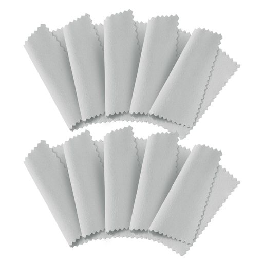 貴金属お手入れ:お持ちの貴金属やシルバーアクセサリーのお手入れに大活躍のシルバークロスです。アクセサリーを磨くだけで、本来の美しい輝きを取り戻します。サイズ:8x8cm/10枚入り 高品質素材:みがき布が柔らかい生布に微粒子の研磨剤を含、超...