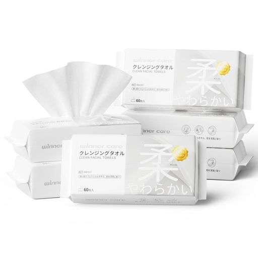 ナチュラル、100%コットン、使い捨て 【全棉!敏感肌専用の天然棉使い捨てタオル】Winner使い捨てタオルはお肌に優しい100%天然の棉繊維を使用、柔らかくて繊維の毛羽立ちもありません。香料や化学物質を含まない天然棉、また100%生分解性...
