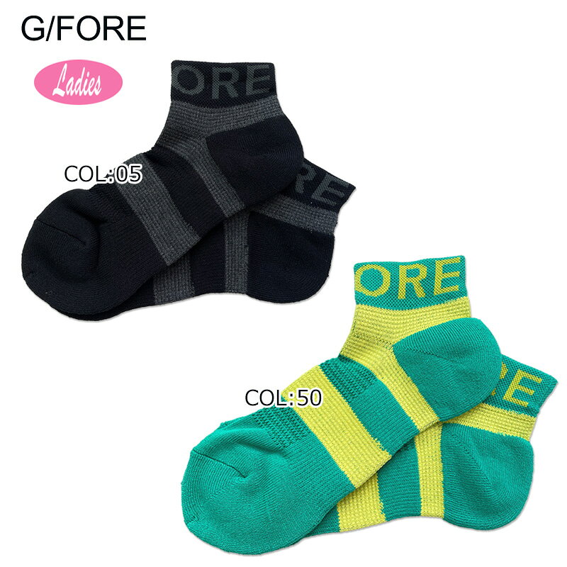 ■G/FORE（ジーフォア） ロサンゼルスで設立されたゴルフウェアブランド。 「ゴルフの伝統を大切にする破壊的なラグジュアリー」をコンセプトに、 若々しい感覚とモダンなデザインが特徴。 ジーフォアのレディースクルーソックス。 大き目ボーダー...