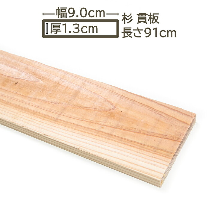 -こちらの商品はメーカー直送品です- 商品説明： 貫板とは、家の柱などに水平に通し（貫通）、柱を固定し、壁や床の補強に用いる杉板です。 空気を多く含む国産の杉材は保湿性、断熱性にも優れ、針葉樹ならではの「温かさ」や「柔らかさ」もその特徴です...