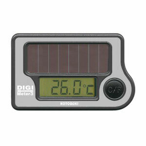 【コトブキ　デジメーター3　ソーラー】 KOTOBUKI DIGI Meter Solar デジタル表示で見やすい！ ソーラーパネル付！電池不要！エコタイプ！ 取扱方法 明るい場所で、リセットボタン(本体裏面)をおしてください。 温度センサ...