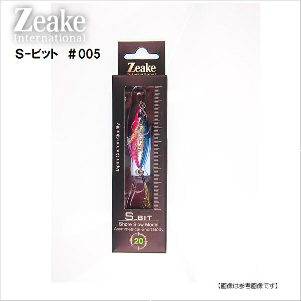 品番：ZEAKE(ジーク)S-BIT　20g　SB005　ブルーピンクフラット、青物、ロックまで幅広く使えるぶっ飛び系ショアスロー Sビット(スロービット)は、ショアスローに適した後方重心上下非対称による ボディーデザインで、抜群の飛距離を...