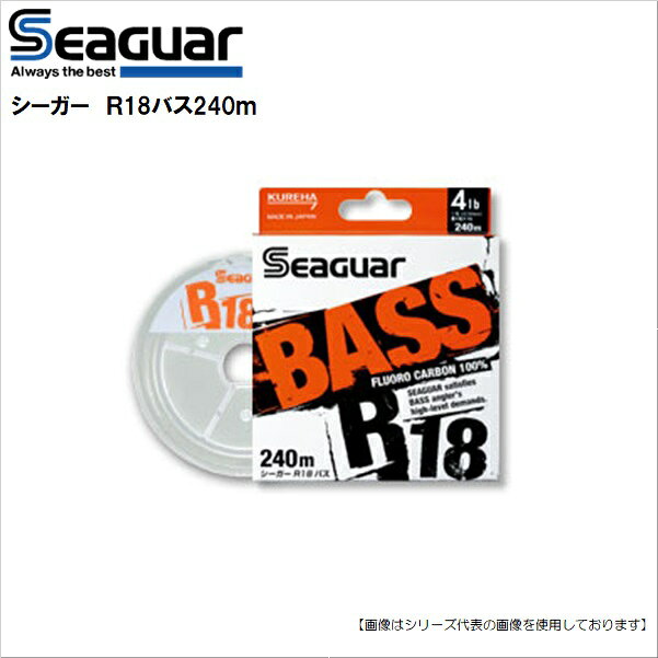 品番：シーガー R18 BASS 240m　4LBハードストラクチャーも果敢に攻められる高い耐摩耗性、高い操作性と飛距離を生み出すしなやかな性質と紫外線や吸水の影響をほとんど受けない高耐久性のバス専用フロロラインです。 オープン価格 col...