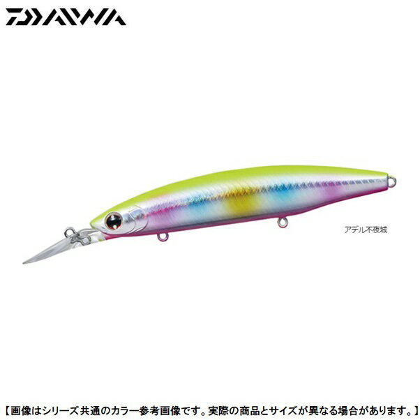 品名:110S-DRタイプ:スローシンキング サイズ（mm）:110 標準自重（g）:22.6（ラトリンカラーは22.8g）潜行レンジ（cm）:最大約2mアクション:ハイピッチタイトウォブンロール飛距離（m）:最大72平均70.2フック仕様...