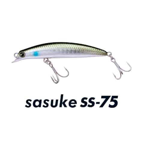 一口ならぬ半口サイズのsasuke。 小運河・港湾内橋脚撃ち等小場所にハマる！ 軽量級ならではのキビキビした引き心地！ 春のマイクロベイトパターンにもオススメ！ ー シーバスをターゲットとしたsasukeの小型モデル。早春からのマイクロベイ...