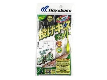 海底で立ち、仕掛を漂わせる立つ天秤スマッシュと、一瞬でキスを掛ける早掛鈎を使用した仕掛をセット。竿とエサさえあれば後はエサをつけて投げるだけ！ 短い竿でも投げやすい全長65cmショート設計。キスを一瞬で掛ける早掛鈎やキスを誘う金銀ビーズを使...