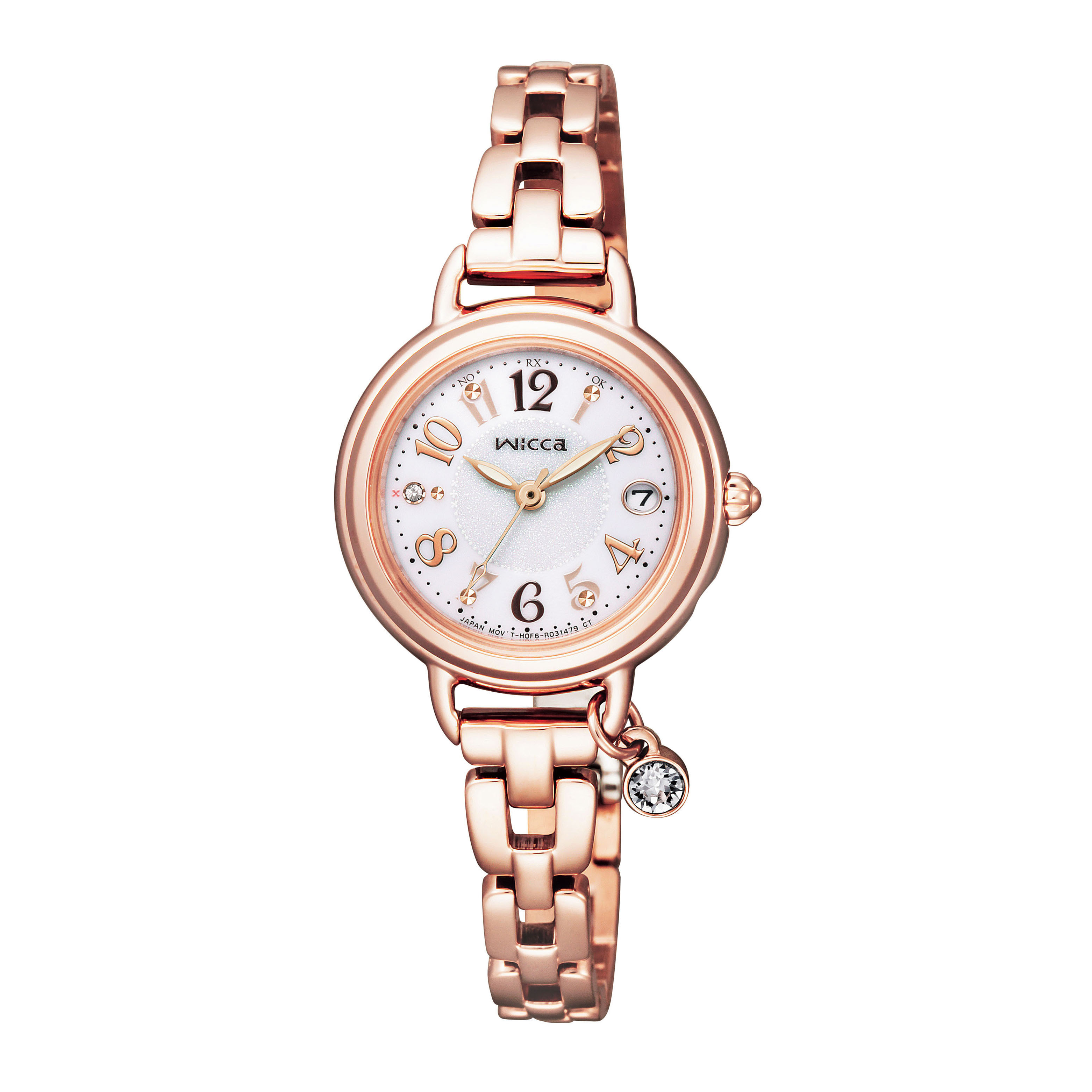 COMMENT 揺れるたびに輝くチャームが人気のブレスラインから替えバンド付きの2Wayモデルが登場。 その日の気分やスタイルに合わせて選べる替えバンド付き。 視認性の良いアラビア数字のインデックスは、はじけるように華やかなデザインが印象的...