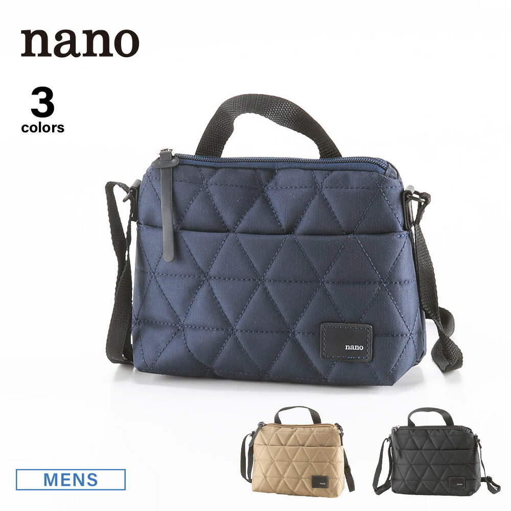 COMMENT ナイロン素材を使用した、カジュアルなミニショルダーバッグが登場しました。 デイリー使いからちょっとしたお出掛けまで、幅広く活躍してくれるアイテムです。 【ナノ/nano】 【カラーバリエーション】・ブラック（50） 　　　　...