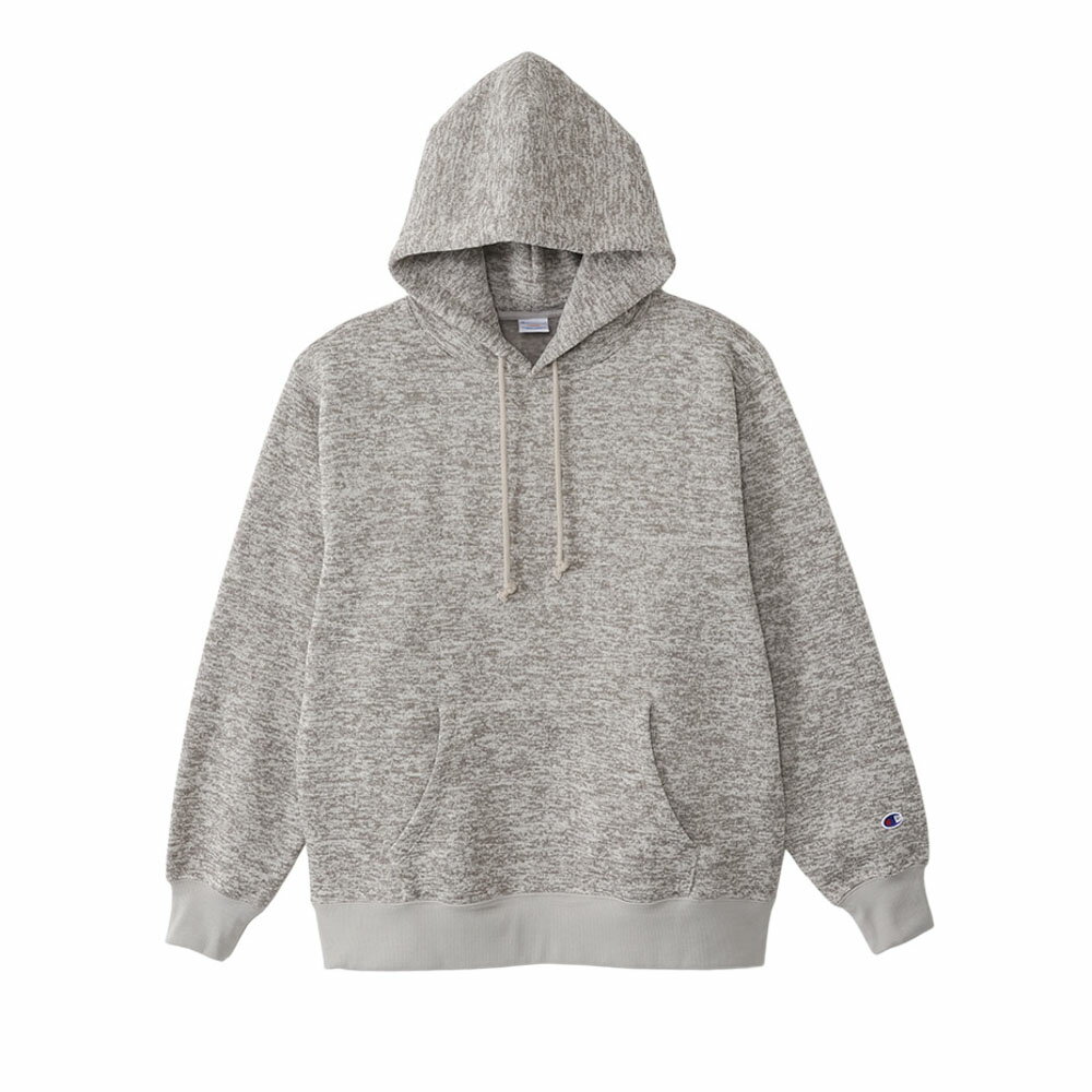 COMMENT ポリエステル100％の太めの糸を使用し、ざっくりと編まれた「ローゲージニット」風の素材感を持ったフーデッドシャツです。 裏側を起毛することで保温性を高めるとともに、ふっくらとした風合いとしわになりにくいという特長を備えていま...