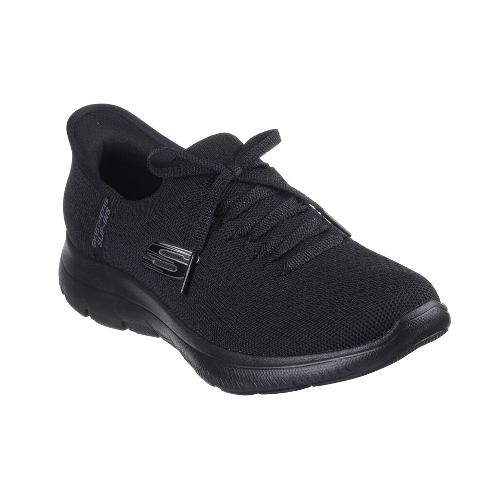 COMMENT 立ったままハンズフリーで靴の脱ぎ履きが可能な、SLIP-INSモデル。 飾り紐がついた伸縮性のあるストレッチ素材のアッパー。洗濯機で丸洗い可能。 クッション性に優れたSkechers Air-Cooled Memory Fo...