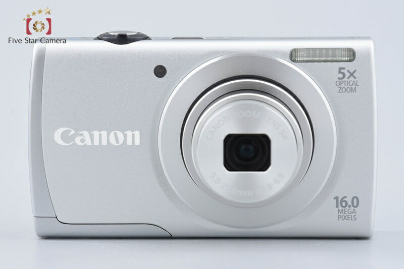 商品名 Canon キヤノン PowerShot A2600 シルバー コンパクトデジタルカメラ 総合状態ランク B1ランク品 外観コンディション A外装の傷や使用感は少なめです。同型機種の中古品の中でも比較的きれいな部類になります。 光学...
