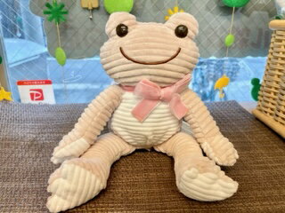 全身コーデュロイのピクルスのビーンドールです。 サイズ：H16.5×W16×D16センチメートル