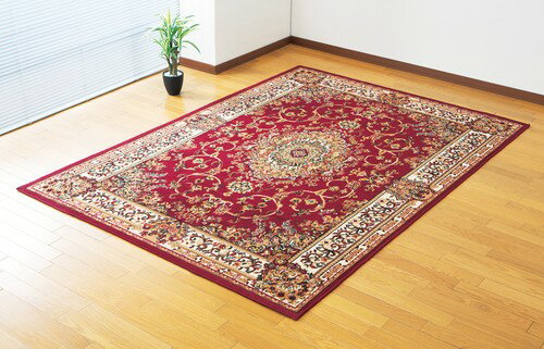 高密度で耐久性に優れたペルシャ柄ウィルトン織カーペット。 ●繊細で鮮やかなデザインがお部屋を豪華に演出。 一年を通してご使用いただけます。 ●ウールのような柔らかさでへたりにくく、遊び毛の出にくいヒートセット加工。 ●一目ひとめしっかりと目...