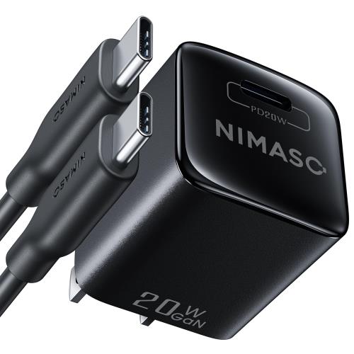 Type C 急速充電⚡NIMASO 最大20W出力で、エネルギー転換率が高い窒化ガリウムを使用、一般的な5W出力の充電器より充電速度が3倍速い！ Power Delivery 3.0の技術を搭載しており、充電時間の短縮を実現しました。電池...