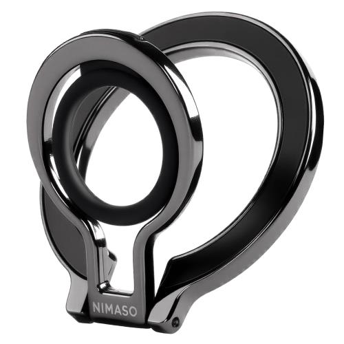 強力磁力でしっかりと吸着約1.5kgまでの荷重に耐える強力磁力です。スマホをしっかり吸着できるので、スマホを落とす心配がありません。マグネット式スマホリングで、iPhone MagSafeシリーズ本体やMagSafe搭載ケースに簡単に装着で...