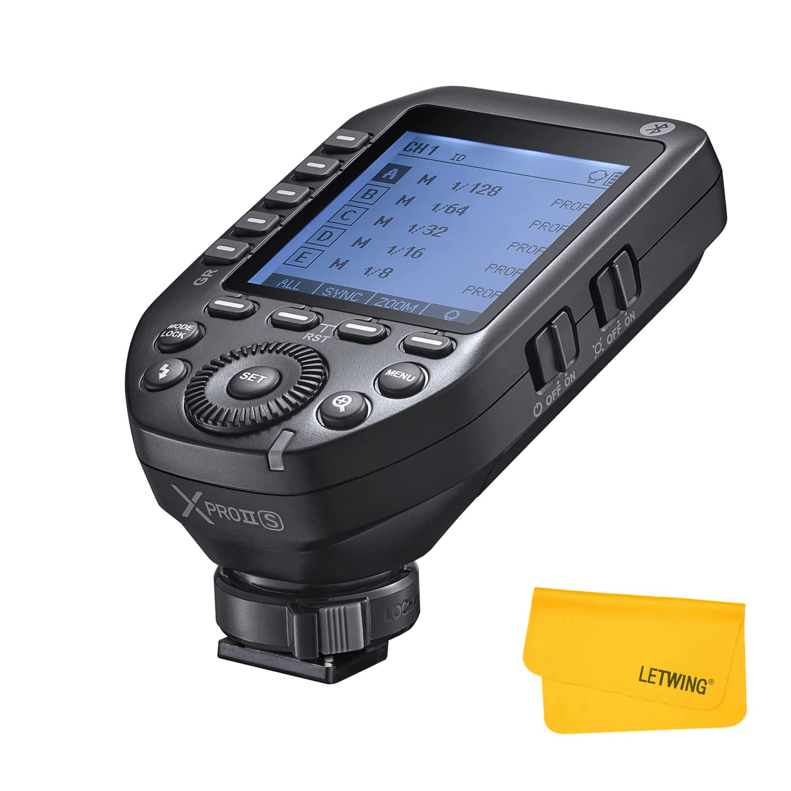 Godox XproII-S トリガーは、PC 同期ソケットを備えたソニーカメラ (TTL自動発光) と互換性があります。Godox Flashというアプリを使用して、フラッシュモデル、電力値、モデリング ランプ、ビープ音、およびその他の設...