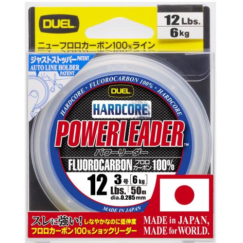 素材:フロロカーボン/全長:50m/3号/12lbs 標準直線強力: 6kg ナチュラルクリアー 標準直径:0.285mm