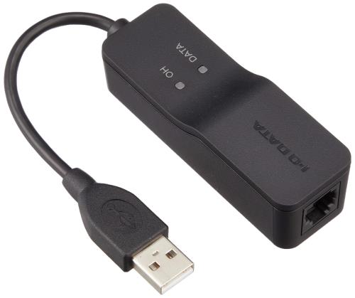 固定電話のIP網への移行後の環境で動作確認済みのV.90準拠のUSB接続型アナログモデム 受信速度最大56kbps(※V.90による理論値)/送信速度最大33.6kbpsでアナログ公衆回線によるデータ通信 G3 FAX 14.4kbpsに対...