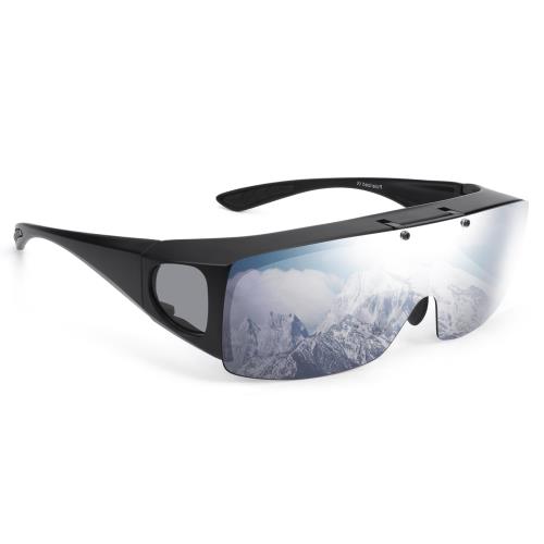 メガネ併用ラクラク!超ワイドサイズで装着簡単このオーバーサングラスは、対応サイズ140mm×46mmのワイドフィッティングを実現しています。ほとんどの一般的なメガネにフィットし、メガネをかけたままスムーズに装着できます。わずか33gの軽量設...