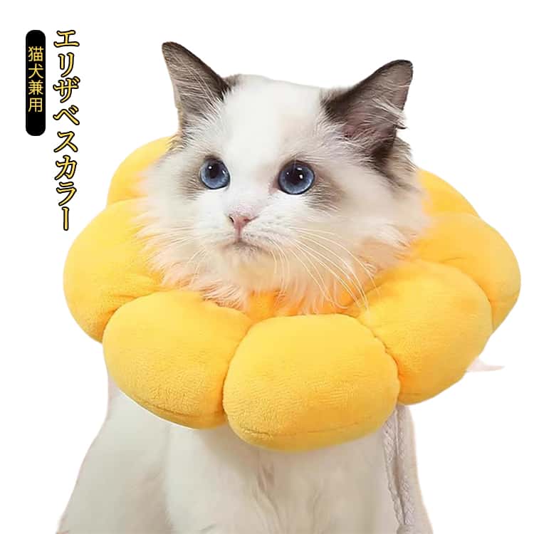 猫や小型犬の術後ケアにおすすめのエリザベスカラーです。傷口の舐め防止や引っかき防止に役立ちます。やわらかく通気性のある素材で、長時間装着しても快適。軽量設計でペットへの負担を軽減します。首回りは調節可能で、体型に合わせてフィット。かわいいひ...