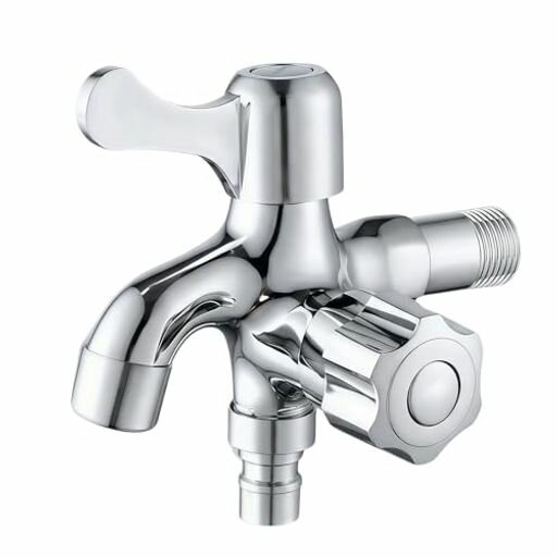 【ワンタッチ操作で水量を自在に調節】軽い力で開閉できるレバーハンドル式を採用。握力が弱い方でもストレスなく操作でき、水の出し止めがスムーズに行えます。一つの水栓から二方向に分岐させることで、用途に合わせた効率的な給水を実現します。 【多彩な...