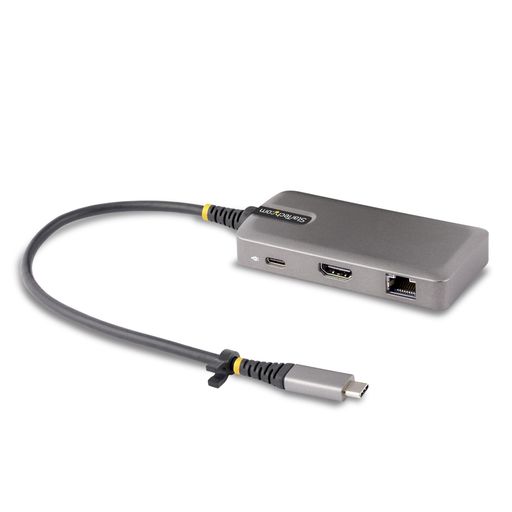 5 in 1マルチポートアダプター:モニター/ディスプレイ接続用DP 1.4 Alt モード経由でUHD 4K60Hz HDMI 2.0b (HDR10)ビデオ出力に対応するポータブル多機能USBCマルチハブ。2x USB-A(USB 3....