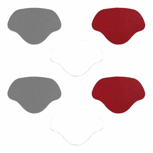 【製品仕様】:数量:3ペア(3色各1足)カラー:ホワイト、レッド、ダークグレーサイズ:8.5cm*5.8cm素材:高品質PUレザー重量:20g 【靴のかかとの修理】:かかとを修理して、靴の摩耗しやすい部分を保護し、靴の寿命を延ばします。それ...