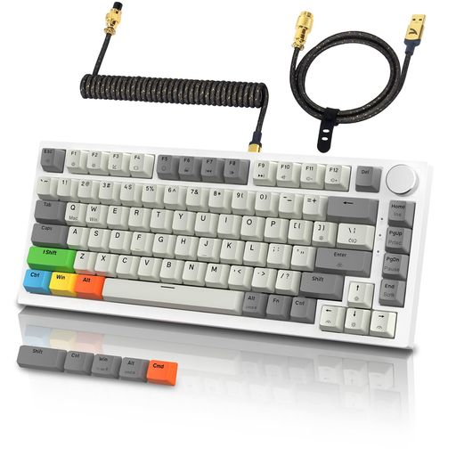 【磁気スイッチ】ATTACKSHARKK85キーボード作動範囲は0.2mm~3.8mmフレキシブルに調整可能で、ゲームやタイピングに様々な押下感覚をもたらし、よりクリーンなサウンドとスムーズな打鍵感を実現します。ゲームで優れたパフォーマンス...