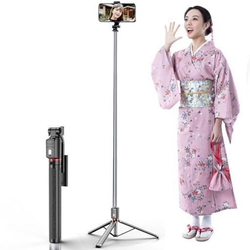 📸【卓上三脚・ミニ三脚168CMのロングサイズ&amp;優れた安定性卓上三脚・ミニ三脚】本製品は、7段階の伸縮構造を採用しており、最大で168cmまで伸ばすことができます。さらに、スマホホルダーとスマートフォンを装着した状態...