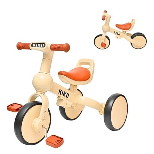 多機能:18~48か月の幼児向けに設計されています。KIKII子供用三輪車は、三輪車、バランスバイク、従来の自転車モードに簡単に移行できます。未就学児や幼児に何時間ものエンターテイメントと発達上のメリットをもたらし、さまざまな年齢の子供たち...