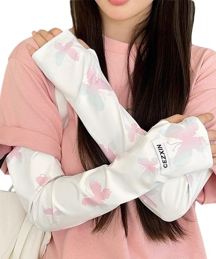 【UPF50+ &amp;UVカット98%】業界最高水準のUPF50+、紫外線カット率98%以上。付けるだけで、簡単にUVカットします。両腕の日焼け防止(UVカット98%以上の機能性生地使用)太陽の有害な損傷から腕を最大限に保護できます。 ...