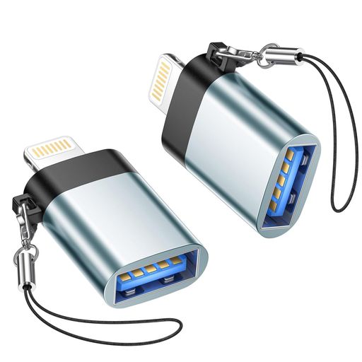 【プラグアンドプレイ】このiPhoneusb変換アダプターはプラグアンドプレイ対応で、アプリのダウンロードは不要です。iOSデバイス用のlightningusb変換アダプターを使用すれば、USBメモリからiPhone/iPadへ写真ファイル...