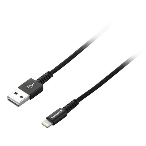 Lightning端子搭載機器の充電およびデータ転送を行うためのケーブルです。2.4Aの急速充電に対応しています。