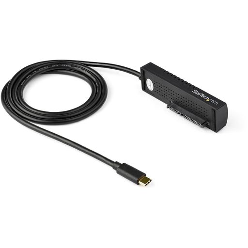 優れた機能性:2.5インチおよび3.5インチのSATAドライブに対応するノートパソコン用USB-C - SATAドライブ変換アダプター。データ移行、ドライブコピー、データバックアップまたはリカバリー用途に適した理想的なソリューション。Thu...